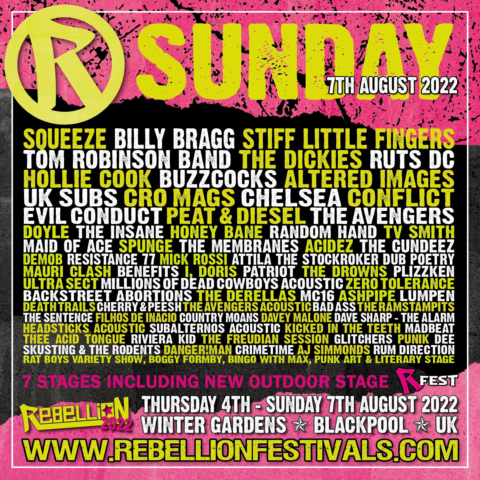 Rebellion Festival / R Fest - Blackpool, UK, Sunday 7th August 2022 ...
