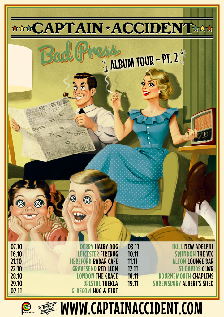 Captain Accident Announces “Bad Press Album Tour Part 2” UK Dates ...