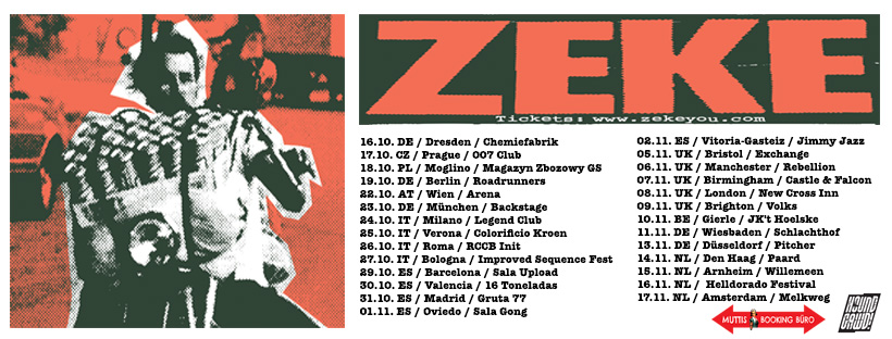 Zeke Announce "Snake Eyes" 7 Inch Single - ThePunkSite.com