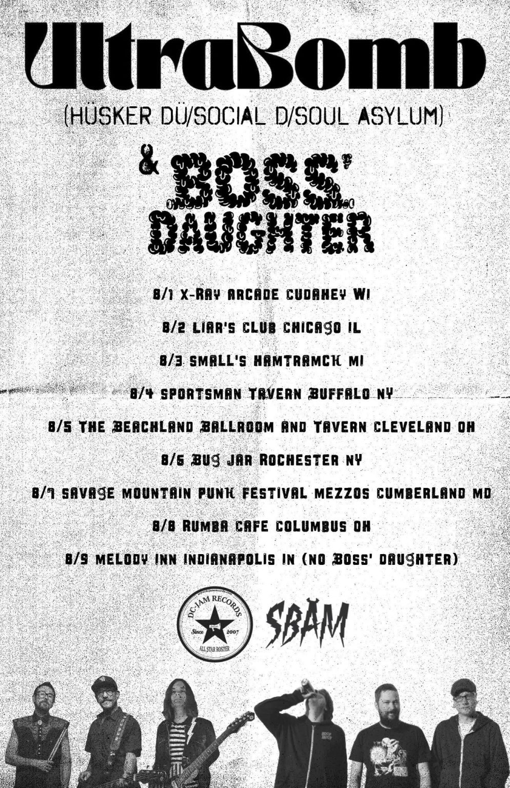 UltraBomb Commence US Tour With Boss' Daughter - ThePunkSite.com